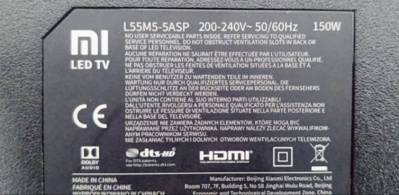 Mi L55M5-5ASP LED TV Powerboard motherboard speaker T-CON speakers ...