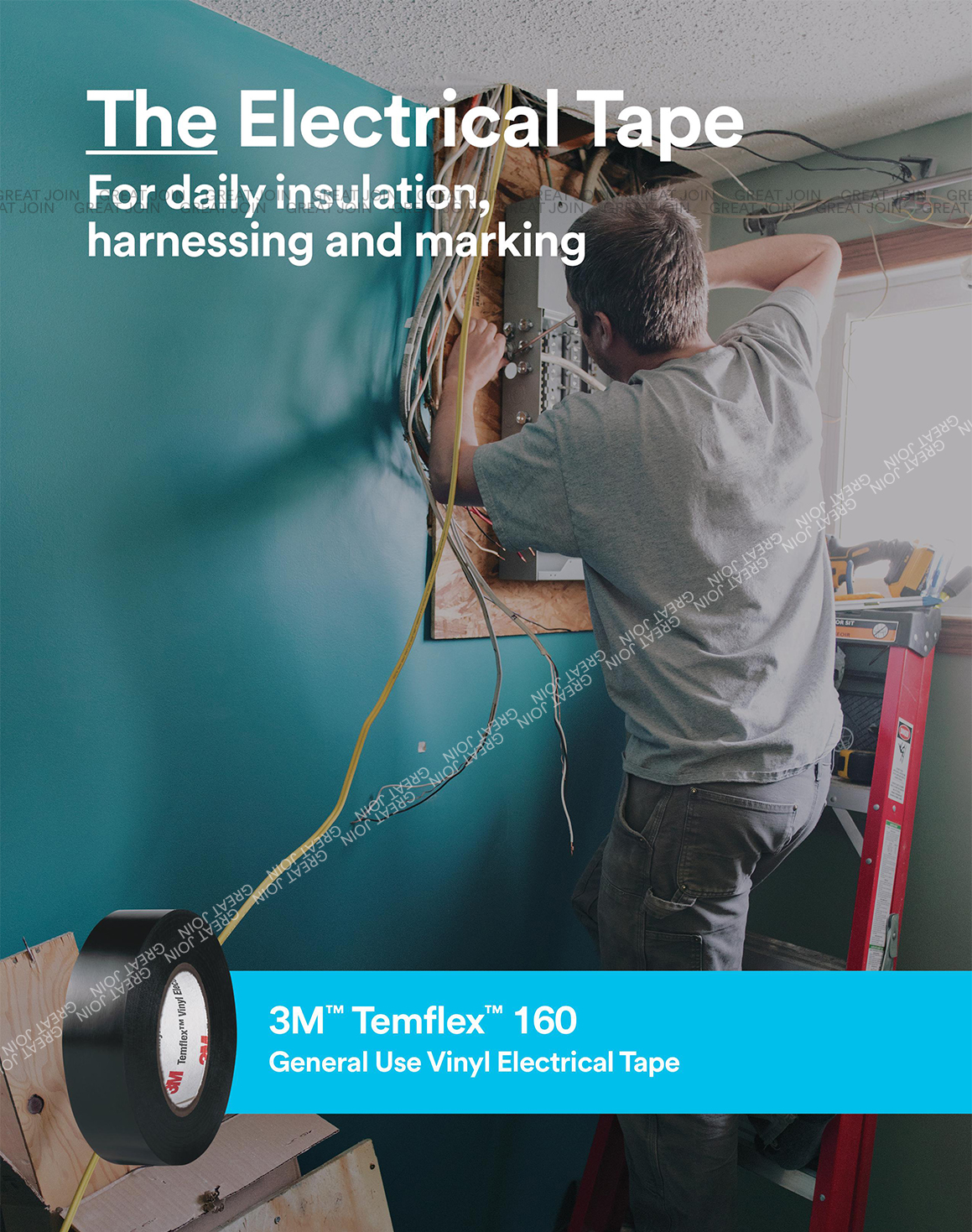 【10 Rolls】3M Electrical Tape Temflex 160 Electrical Tape PVC Tape ...
