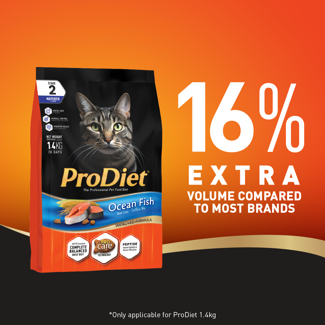 ProDiet Gourmet Seafood Dry Cat Food - 1.4kg | Shopee Malaysia