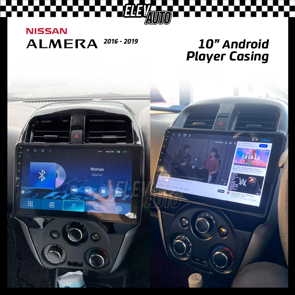 Nissan Almera 2016-2019 Android Player Casing 9" 10" with Player Socket ...