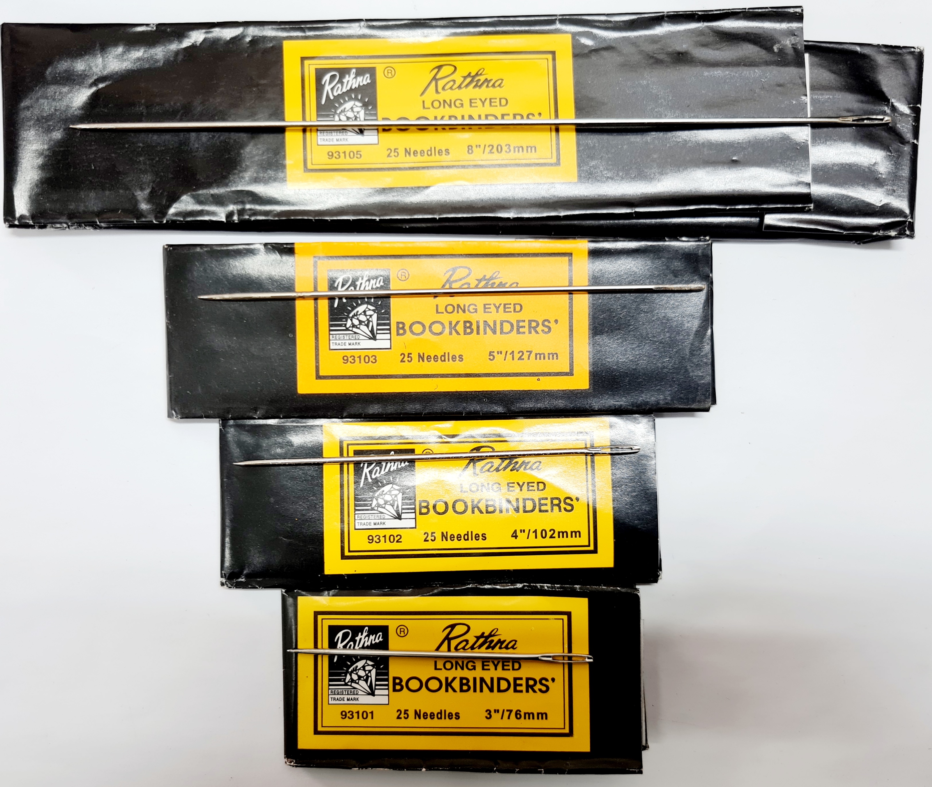 RATHNA LONG EYED BOOKBINDERS NEEDLE 3"/4"/5"/8" // RATHNA JARUM LONG ...