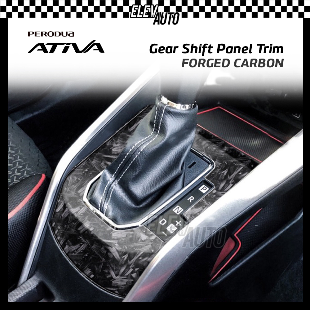 Perodua Ativa Gear Shift Panel Trim Carbon Fiber Black Interior ...