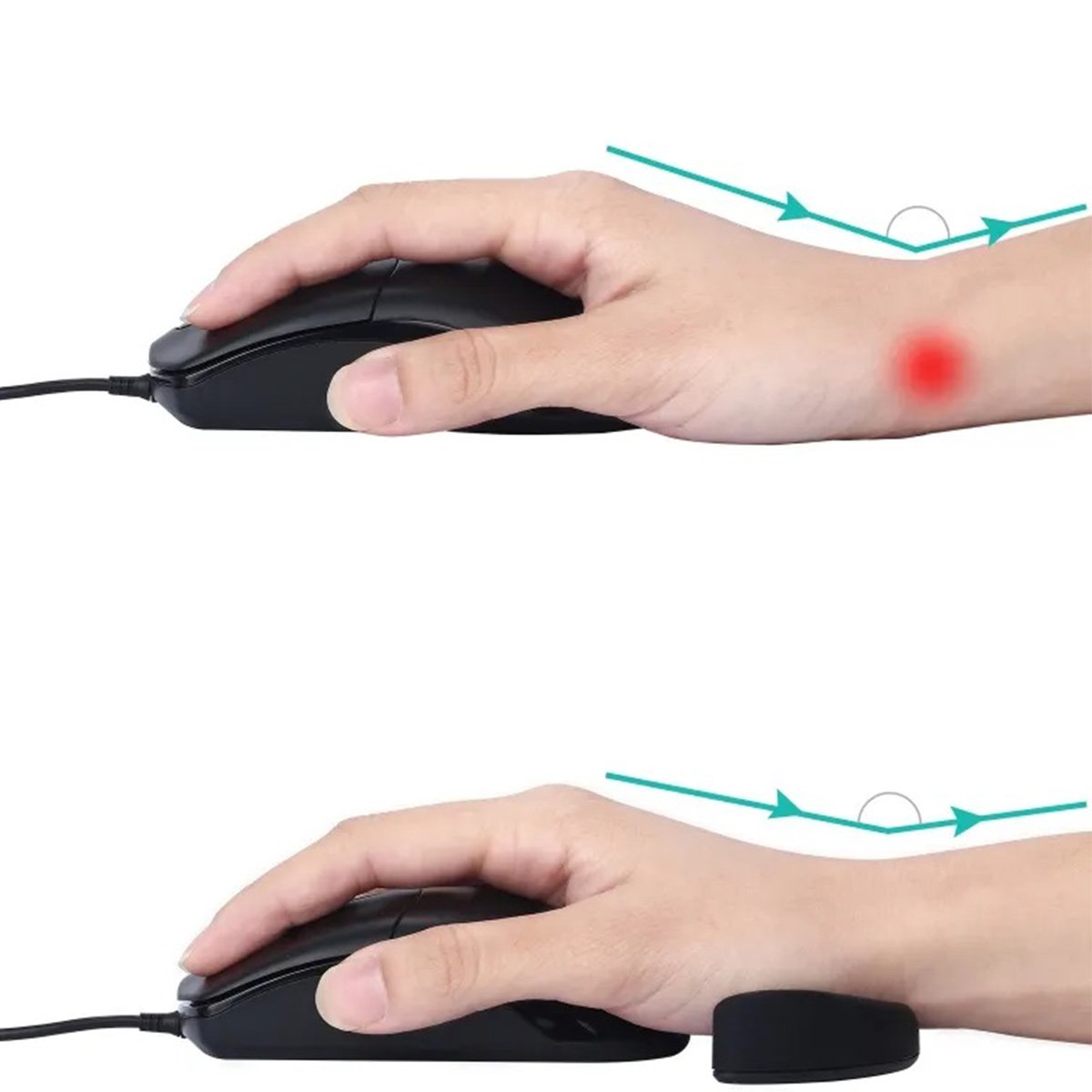 Glink Mouse Wrist Rest with Lightweight & Ergonomic Design, Smooth ...