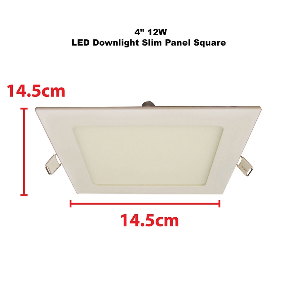 LED Downlight Slim Panel Square 12W 18W (LEDEON Y809)Recessed Downlight ...