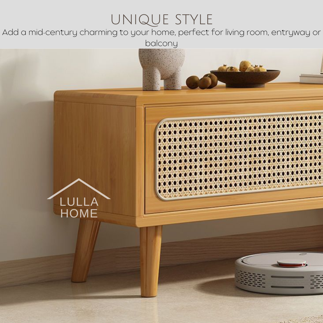 LullaHome 160cm Japanese Aesthetic Muji Style Home Living Television ...