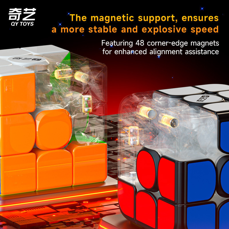 [Stok di KL] QiYi Ai SC Smart Magnetic Cube 3x3 Speed Cube Bluetooth ...
