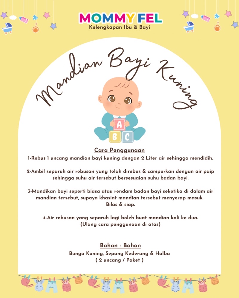 MANDIAN BAYI KUNING BY MOMMY FEL / MANDIAN BABY KUNING JAUNDICE HERBAL ...