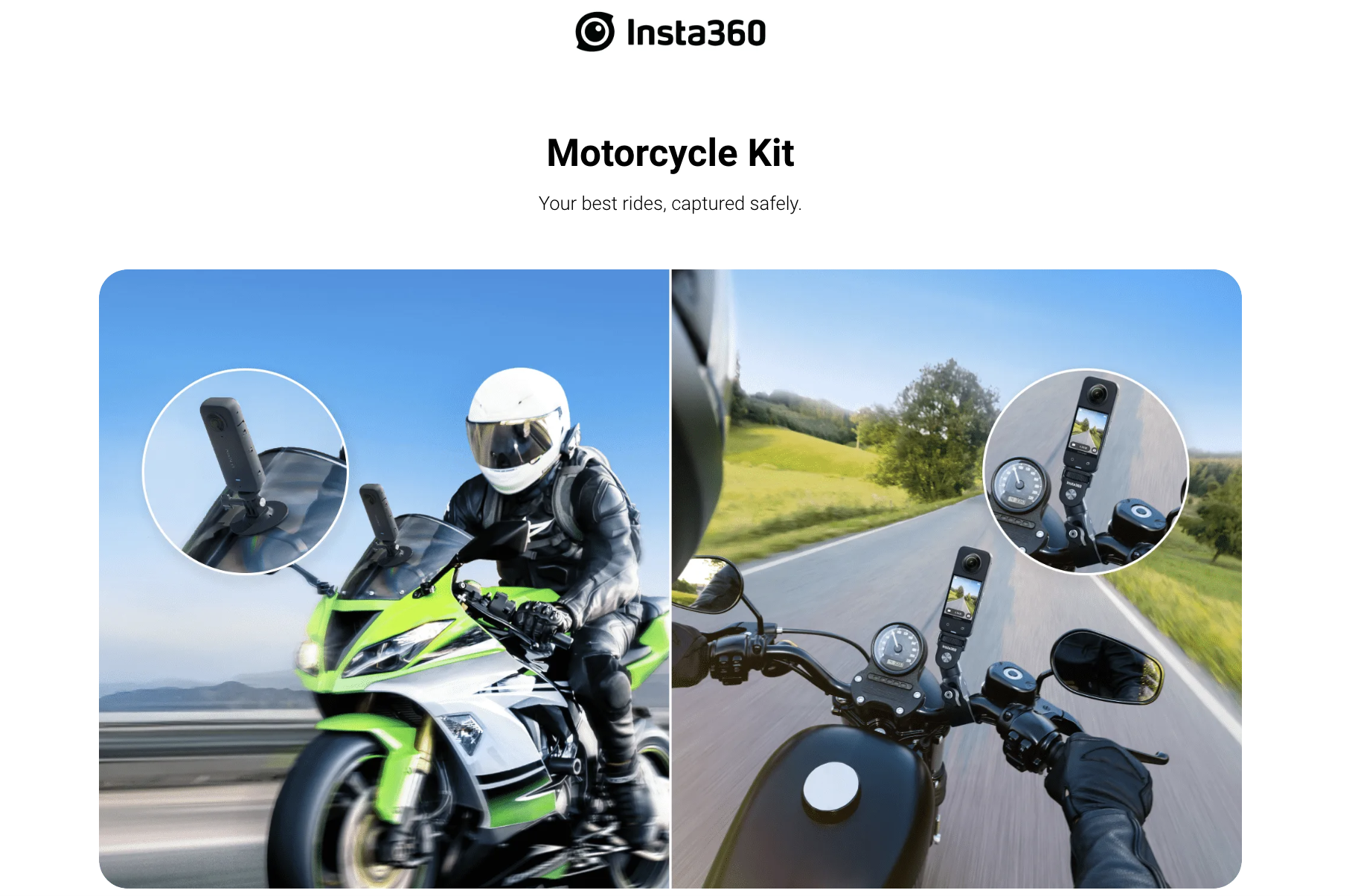 [New Version] Insta360 Motorcycle Bundle Kit for Insta360 X5/ X4 Air/X4/Ace Pro 2/Ace Pro/X3/Go ...