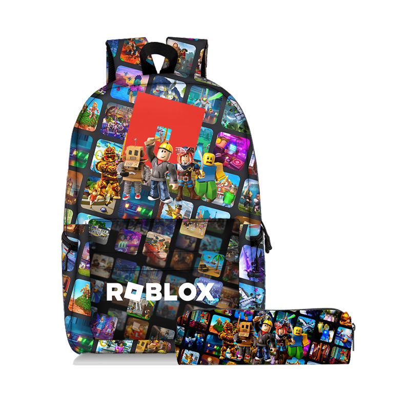 Roblox Beg Sekolah Kid's School Bag Travel Backpack For Kanak-kanak ...