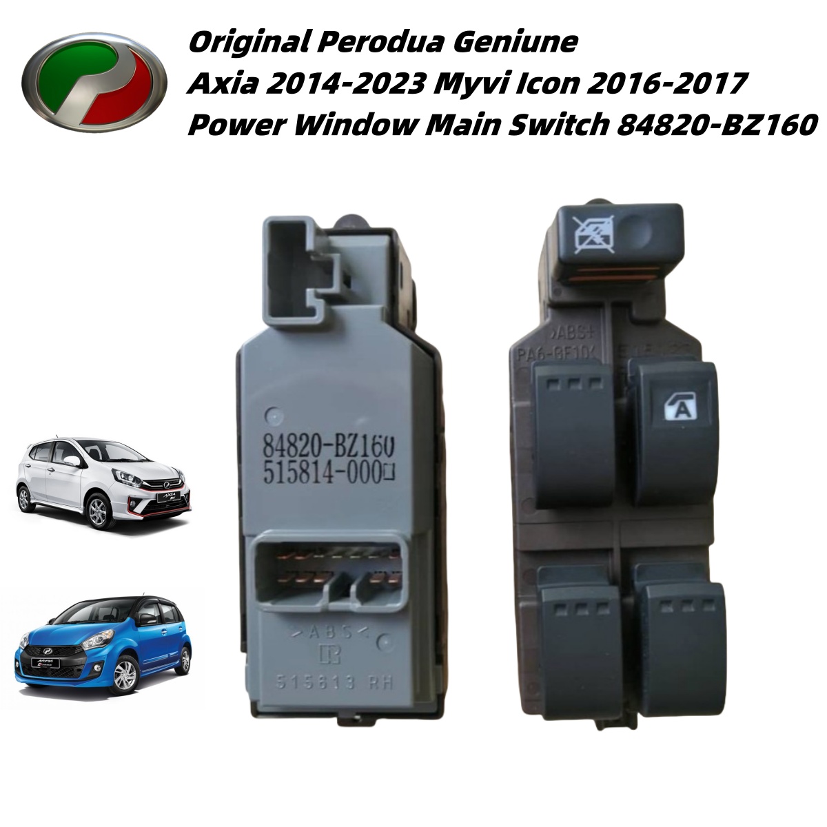 Original Perodua Geniune Axia 2014-2023 Myvi Icon Power Window Main ...