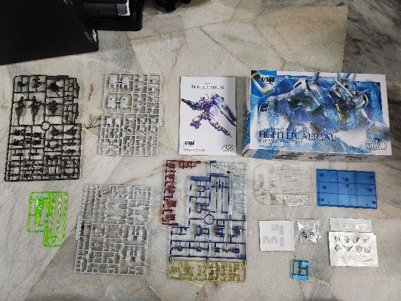 HG 1/144 Gundam Aerial / Calibarn / Mirasoul Flight Unit / Permet Score ...