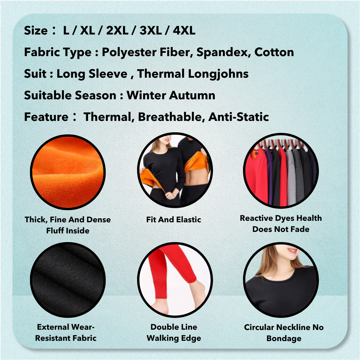 Hitchie 1Set Double Layer Woman Winter Sweater Heattech Korean Style ...