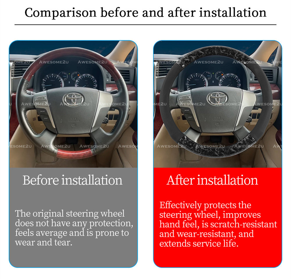 Awesome2u Perodua Bezza 2016-2024 Car Forged Carbon Steering Wheel ...