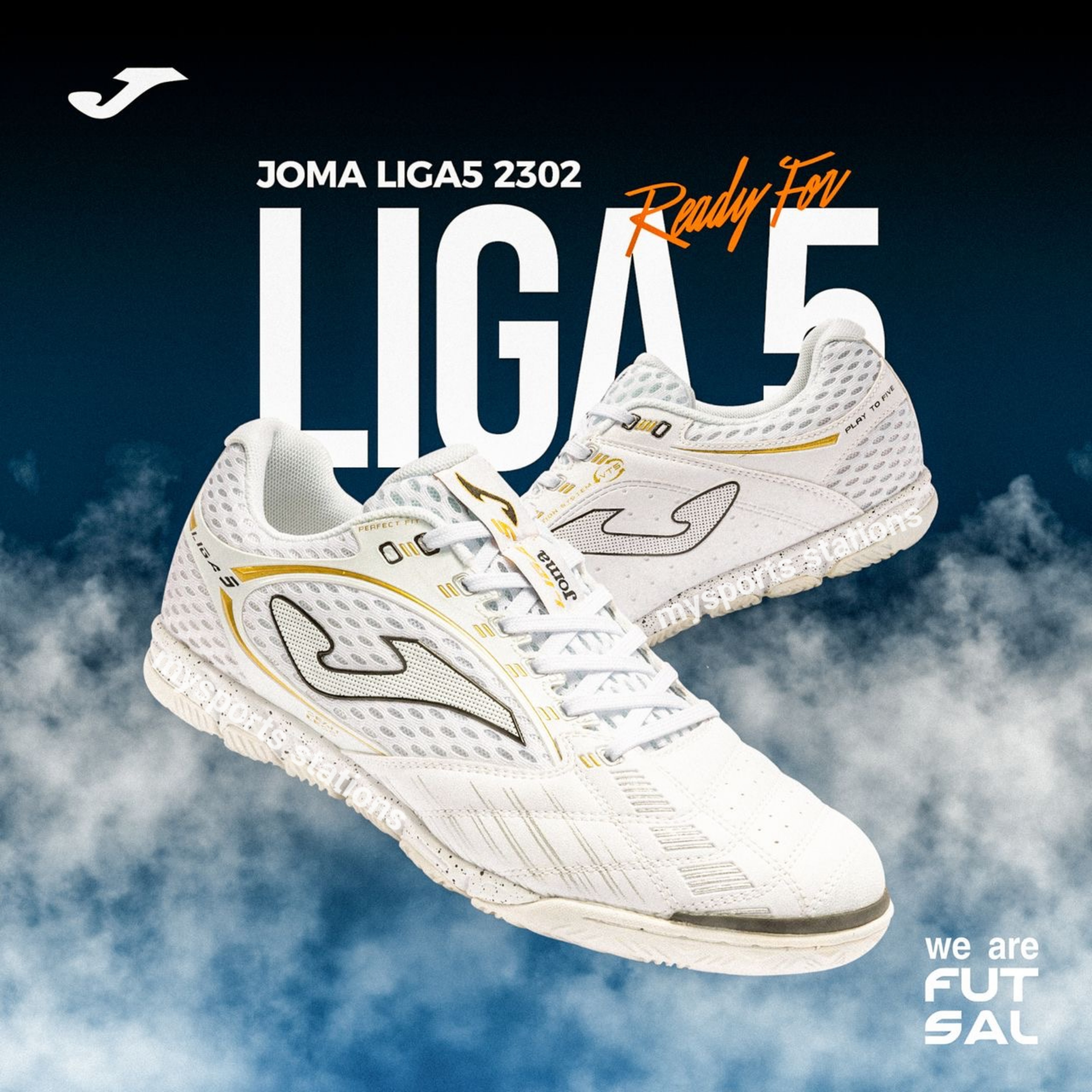 Joma Liga-5 2302 (LIGS2302IN) Futsal Shoes | Kasut Futsal - 100% ...