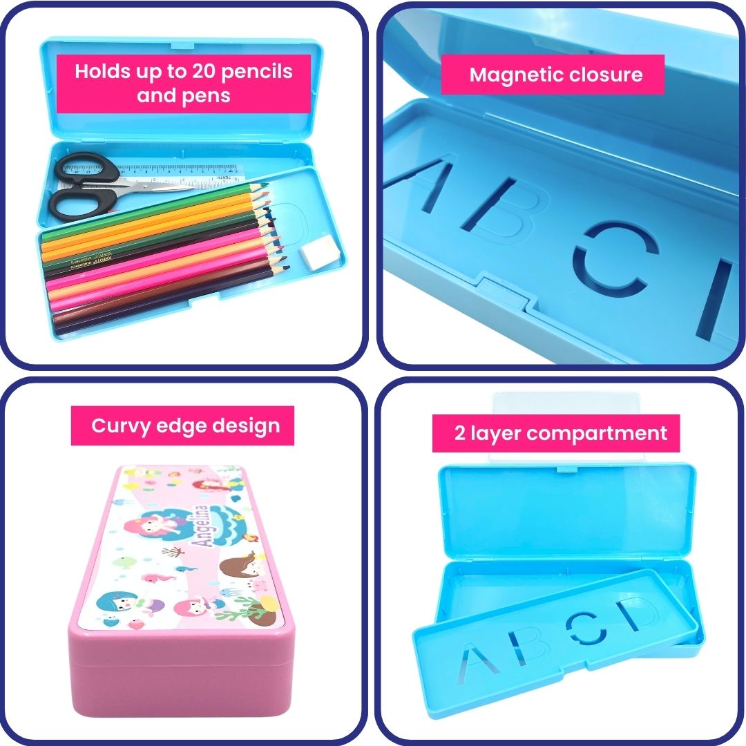 Customize Pencil Case Pencil Box Hard Case Kotak Pensel Beg Kanak-kanak ...