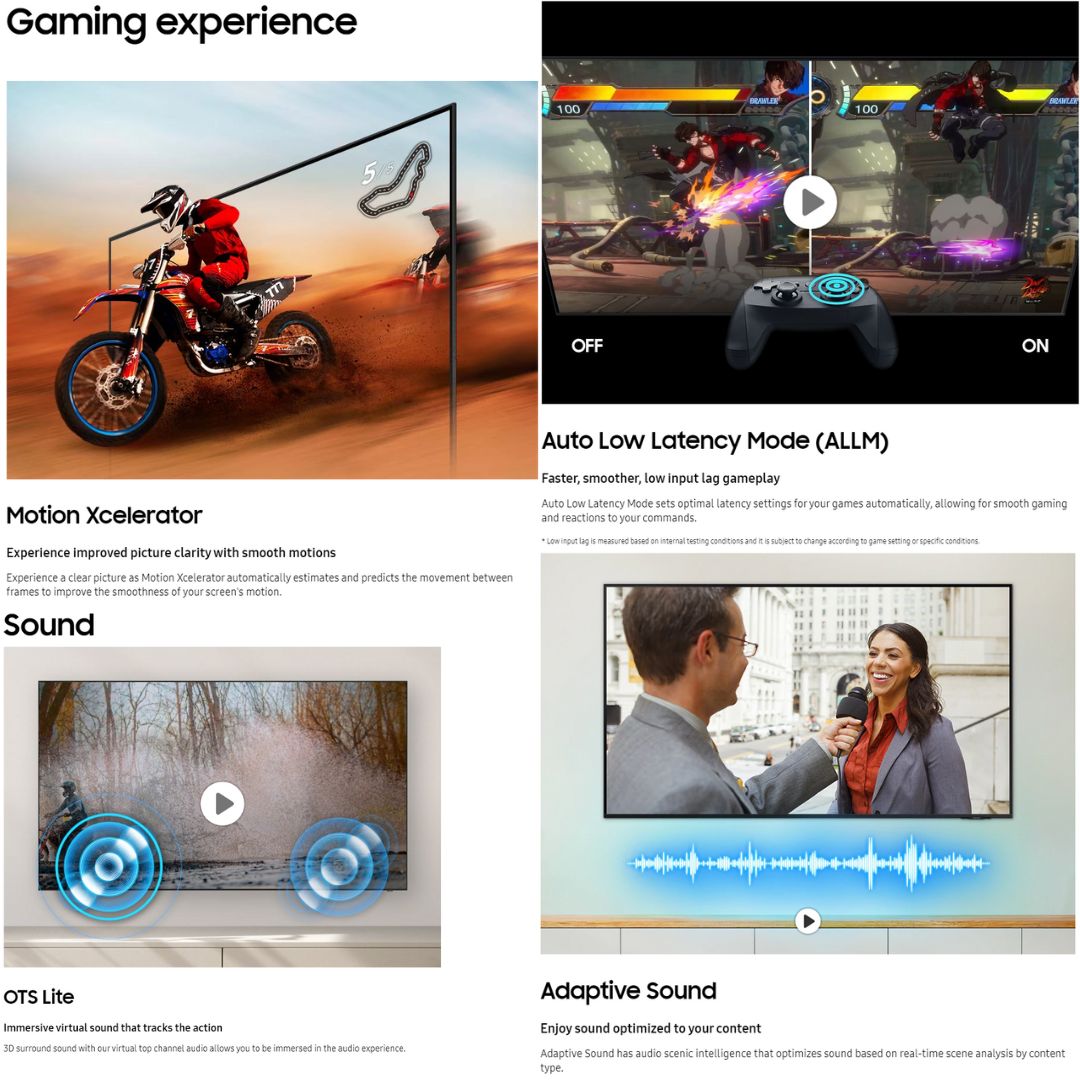 Samsung UA65DU7000KXXM 65 Inch Crystal UHD DU7000 4K Smart TV (2024 ...