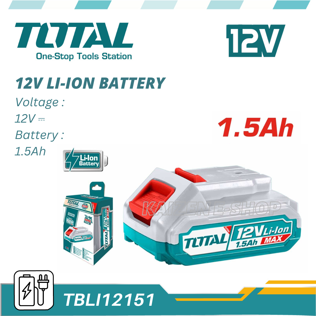 TOTAL Li-ion 12V Battery Pack 1.5 AH | Shopee Malaysia