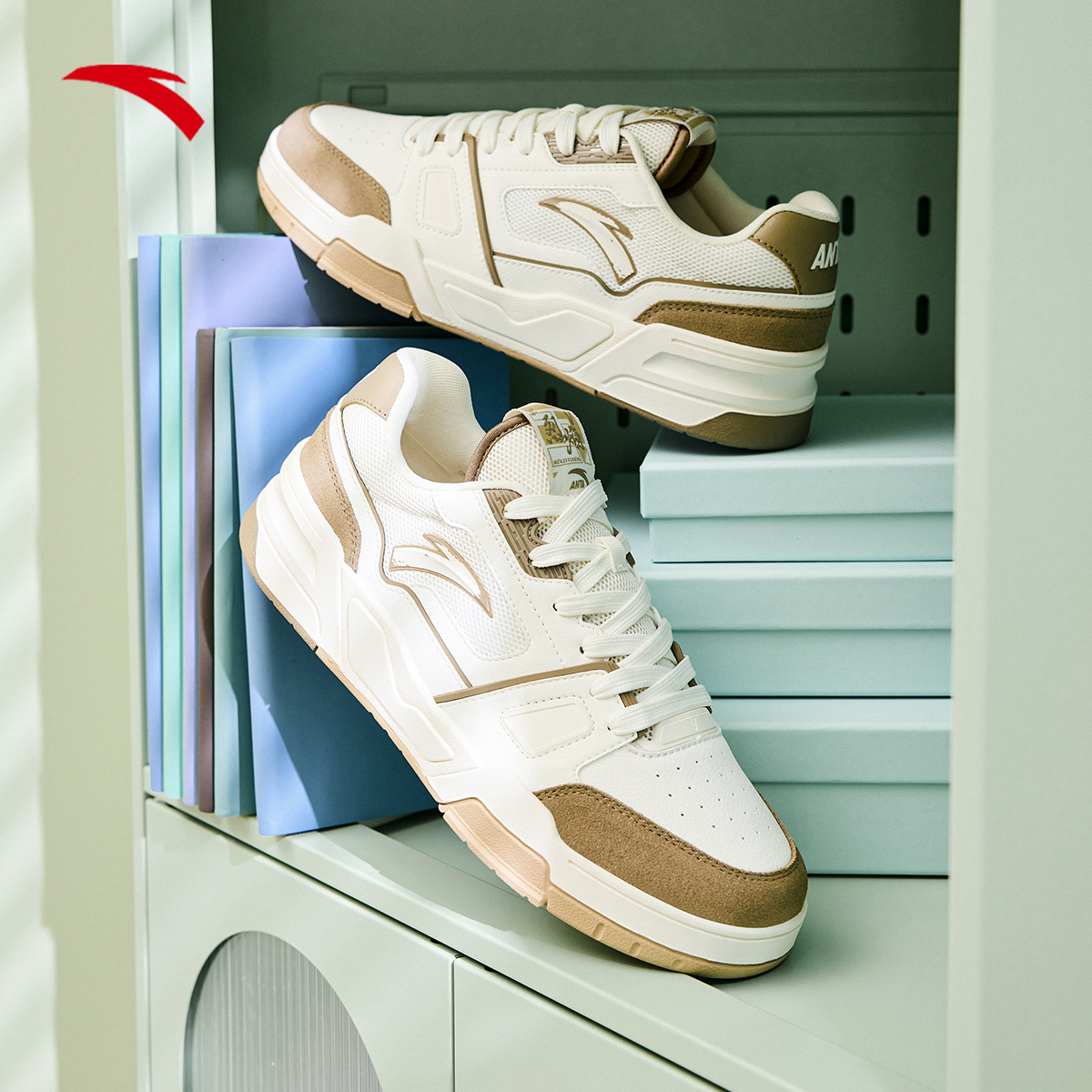 ANTA Men Flame 5 X-GAME SHOES 1124B8081-1- Ivory White/Filemot (Kasut ...