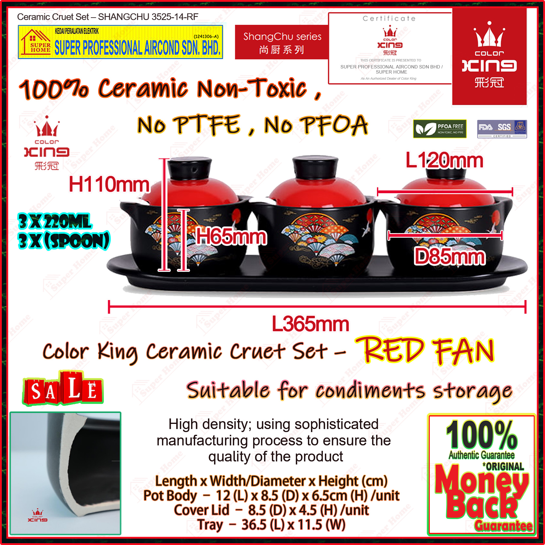 Color King Cruet Set 100% Ceramic Cruet Set | Shopee Malaysia