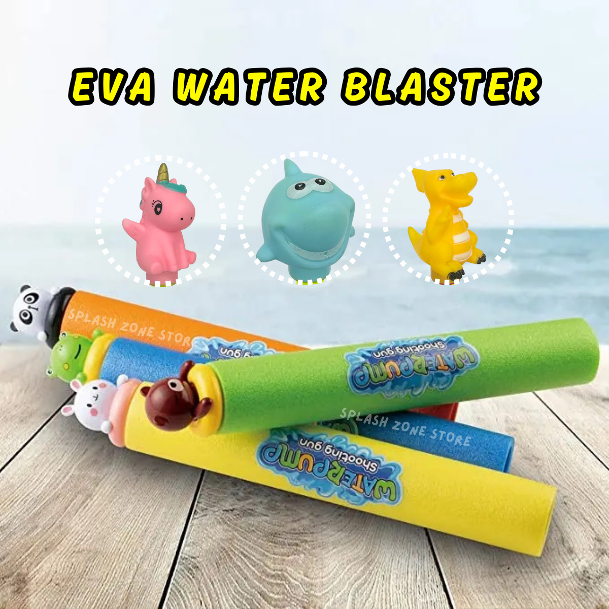 Animal Water Blaster Shooter Soaker Water Gun Toy Pool Beach Fun ...