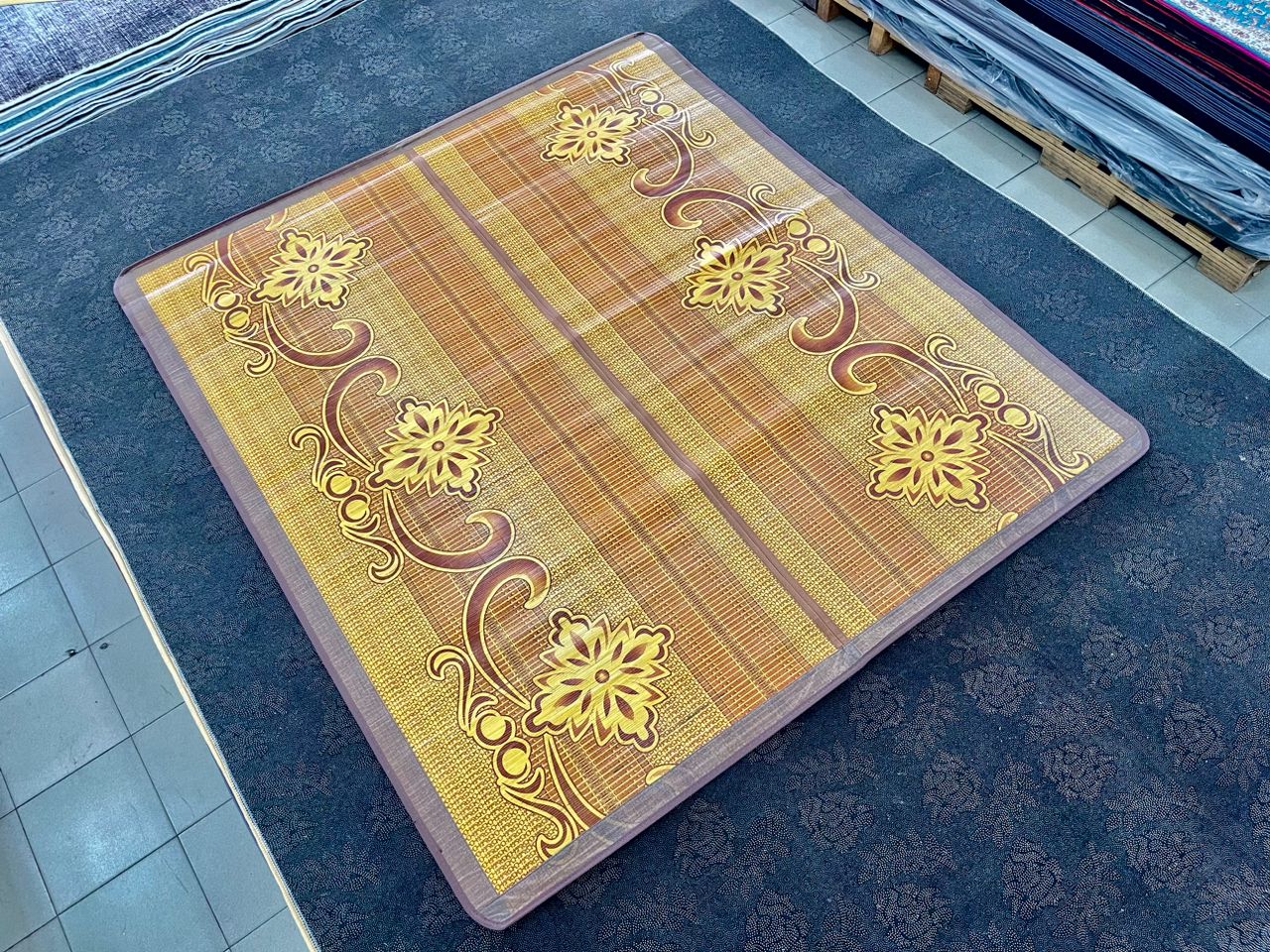[READY STOCK] Tikar Buluh Bamboo Lipat dan Tidak Lipat 150x170cm 5x5 1 ...