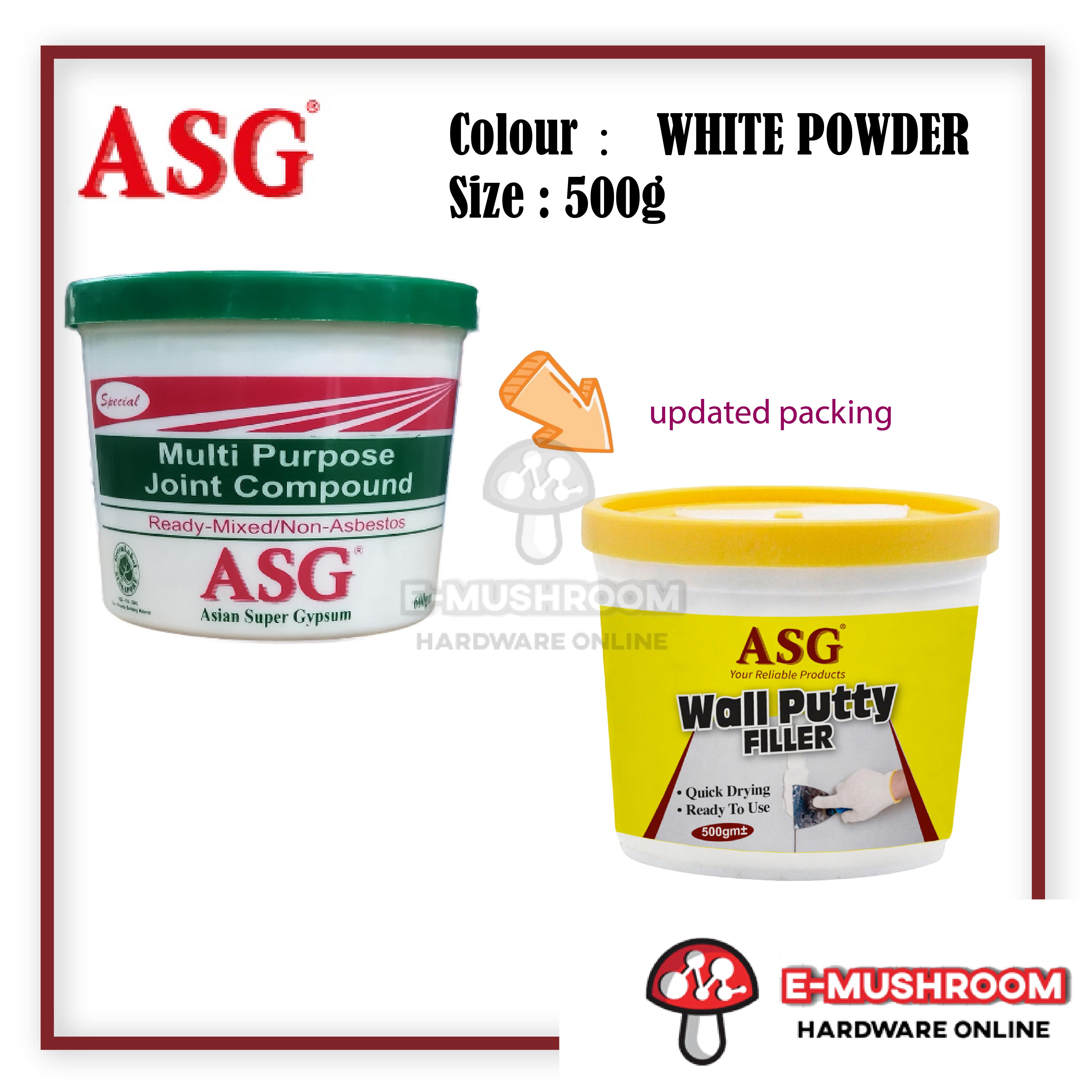 ASG Joint Compound Wall Putty 500GM | Shopee Malaysia