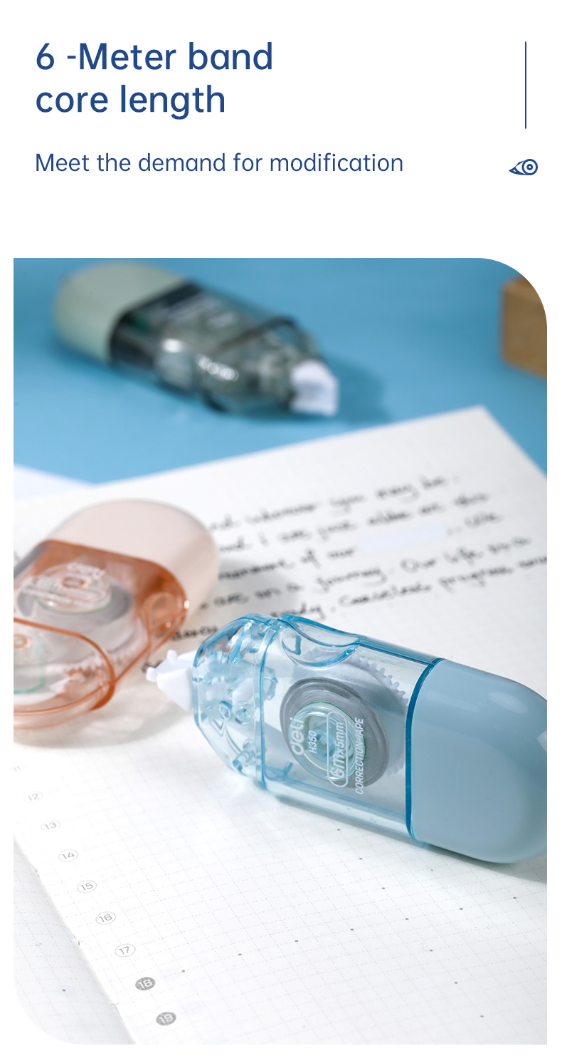 Deli Mini Correction Tape Assorted Color Stationary School Supplies ...