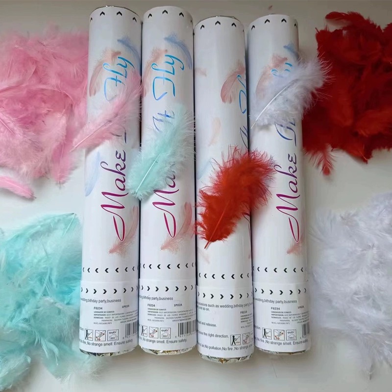 Ready Stock Hand Twist Party Popper Butterfly Popper Feather Birthday ...