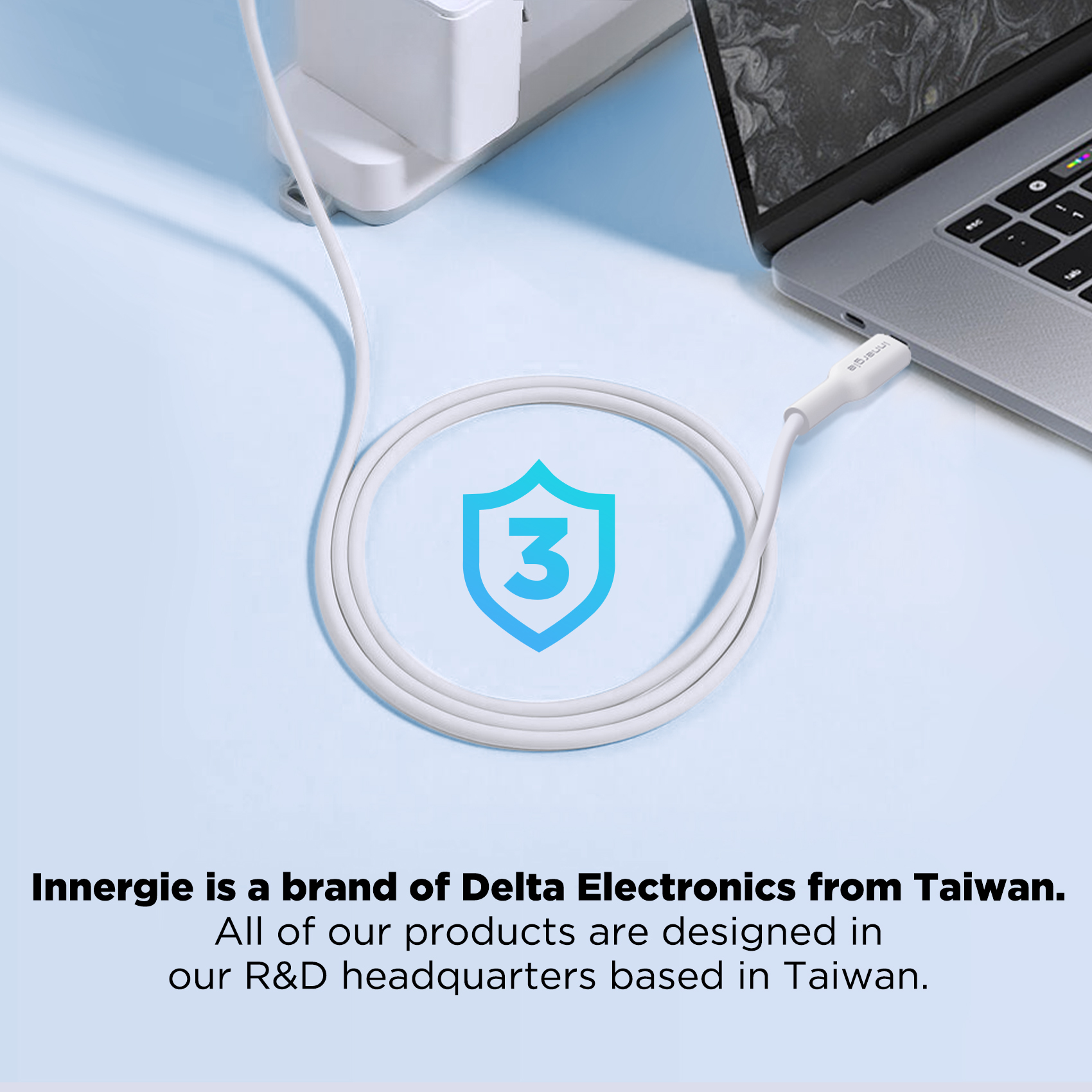 Innergie C-C Flex USB-C to USB-C Fast Charging 480Mbps Sync Data cable ...