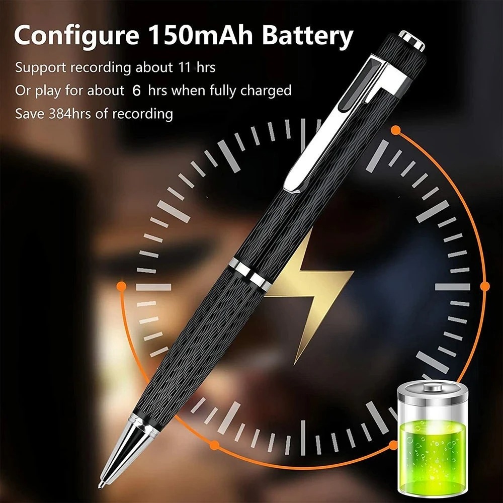 Digital Voice Recorder Pen Professional Audio Sound Recording activated ...