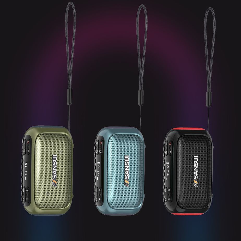 Sansui F31 Mini Portable FM Radio Outdoor Bluetooth Speaker Recorder ...