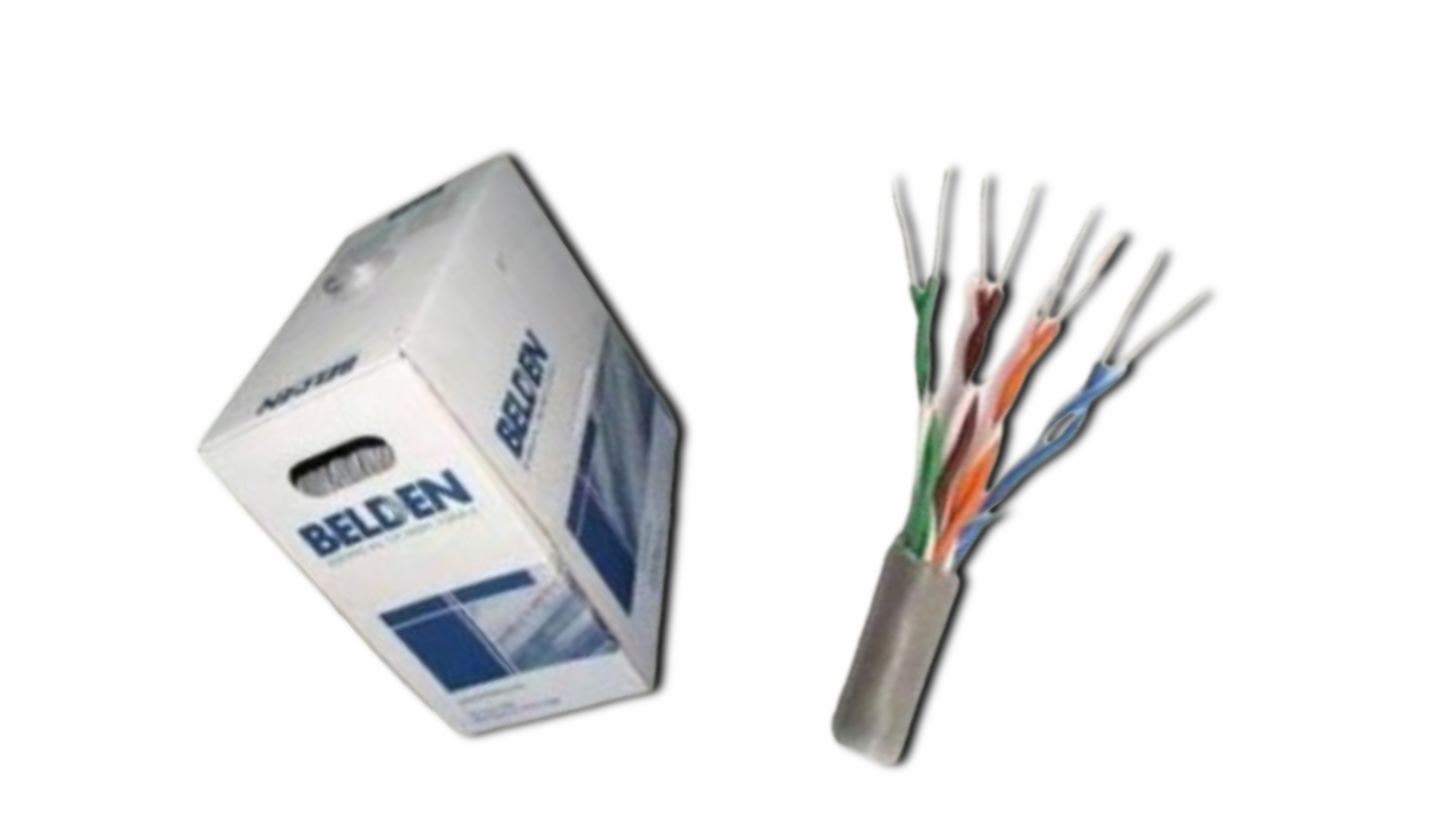 Belden USA Original Cat6 UTP Network Cable 305m 305 Meter Box Full Solid Copper 24AWG 11.2KG ...