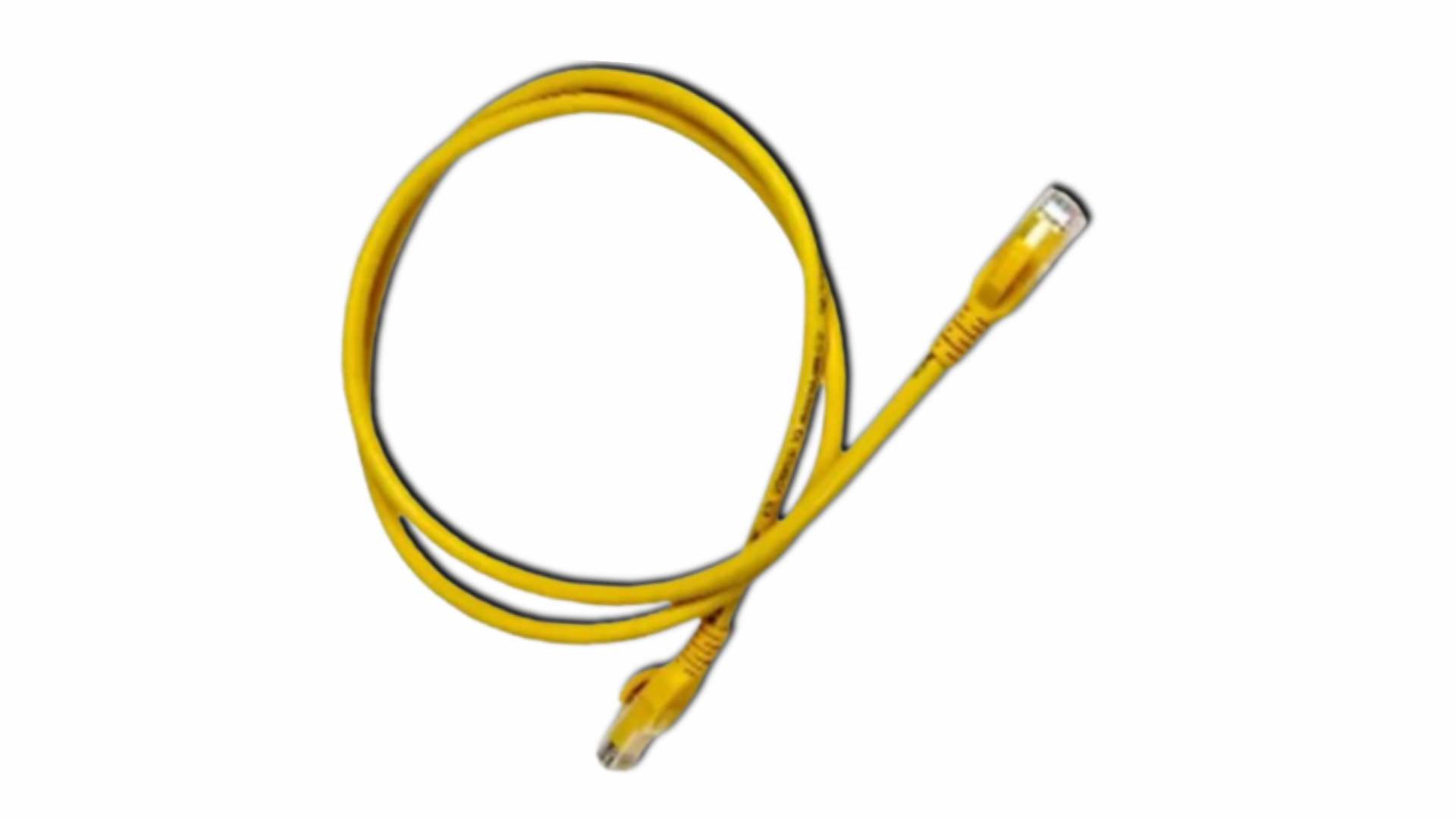 CAT6 Patch Cord Yellow 1m 1 Meter 100cm RJ45 to RJ45 LAN UTP IP Network ...