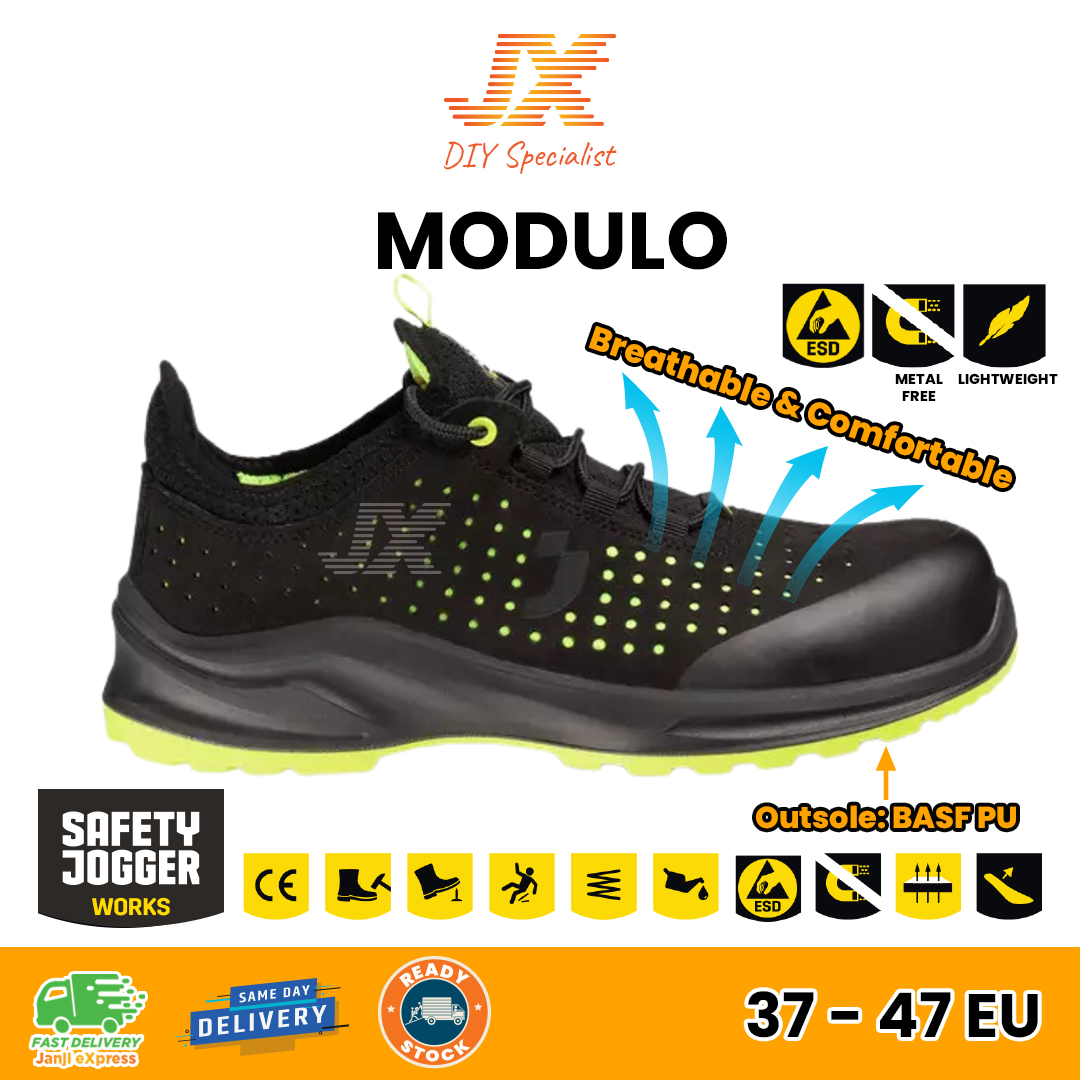 Safety Jogger Modulo ESD S1PS Safety Shoes Stylish Modern Colourful ...