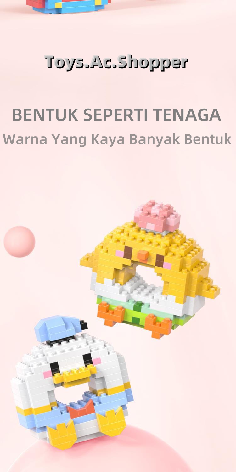 Lele Building Block Nano Bricks Cute Cartoon 5mm 8mm 14 y 24 Donut ...