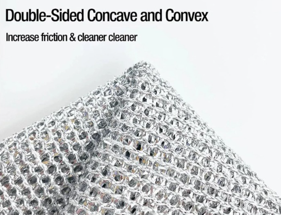 Wenbo Steel Wire Cleaning Cloth Mesh Rag Non-Stick Pots and Bowls ...