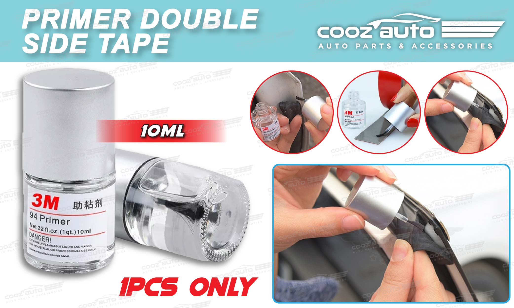 Genuine 3M Strong Permanent Primer Double Side Tape Promoter 94 Primer ...