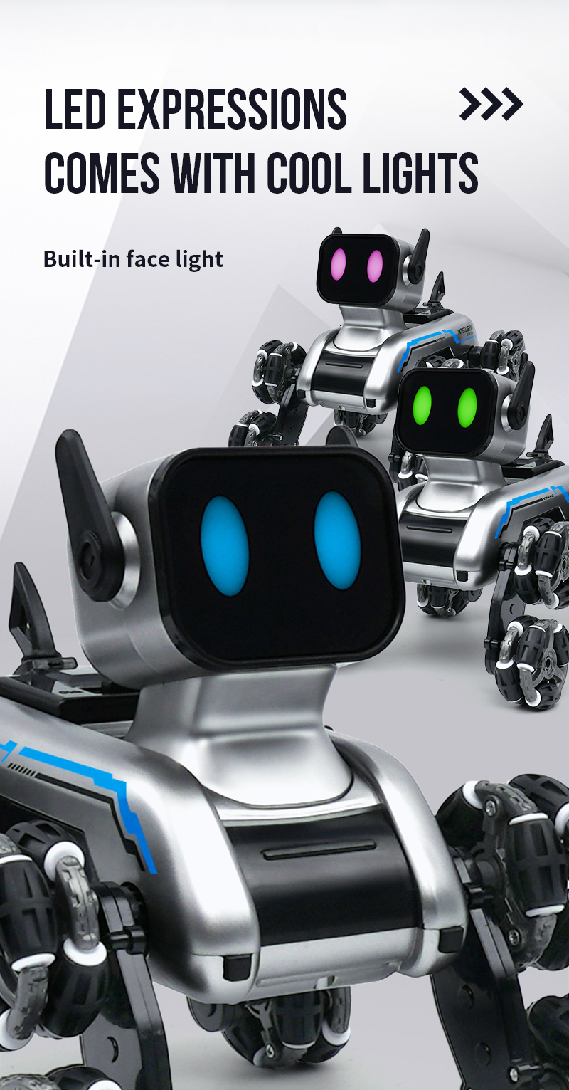 2024 Robot 8 Roda Whee Pet Electric Remote Control Toy Dog Intelligent ...