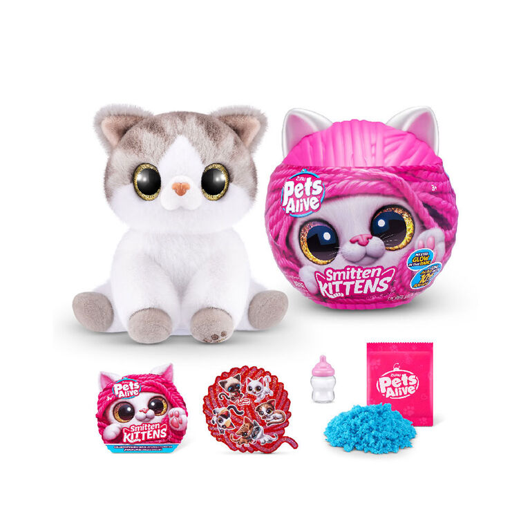 {ORIGINAL} ZURU PETS ALIVE INTERACTIVE SMITTEN KITTEN SURPRISE SOFT TOY ...