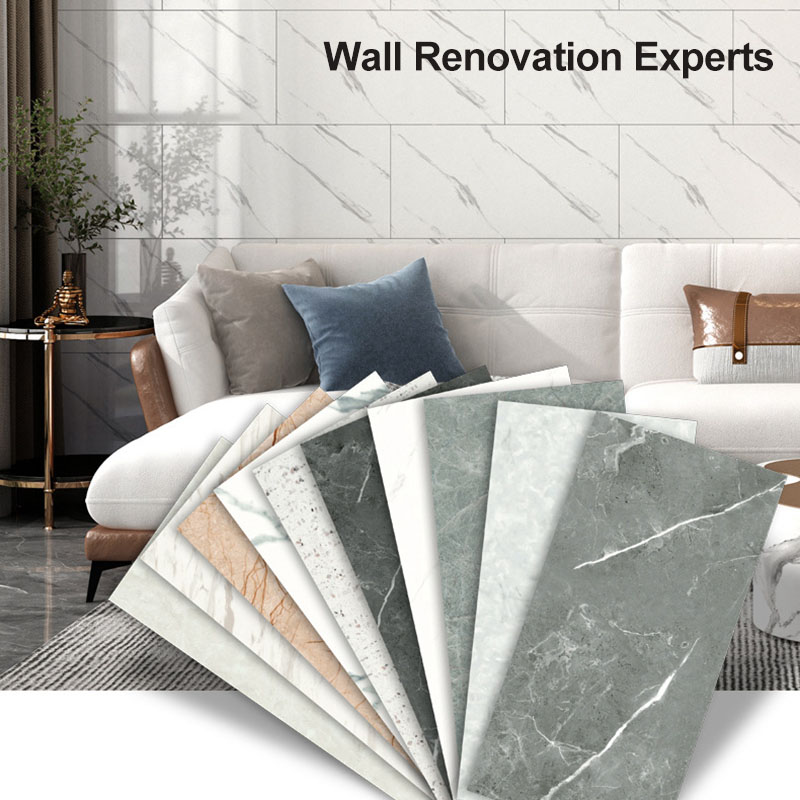 30x60cm Kitchen Wall Sticker Marble Tile Paper Bathroom Wallpaper ...