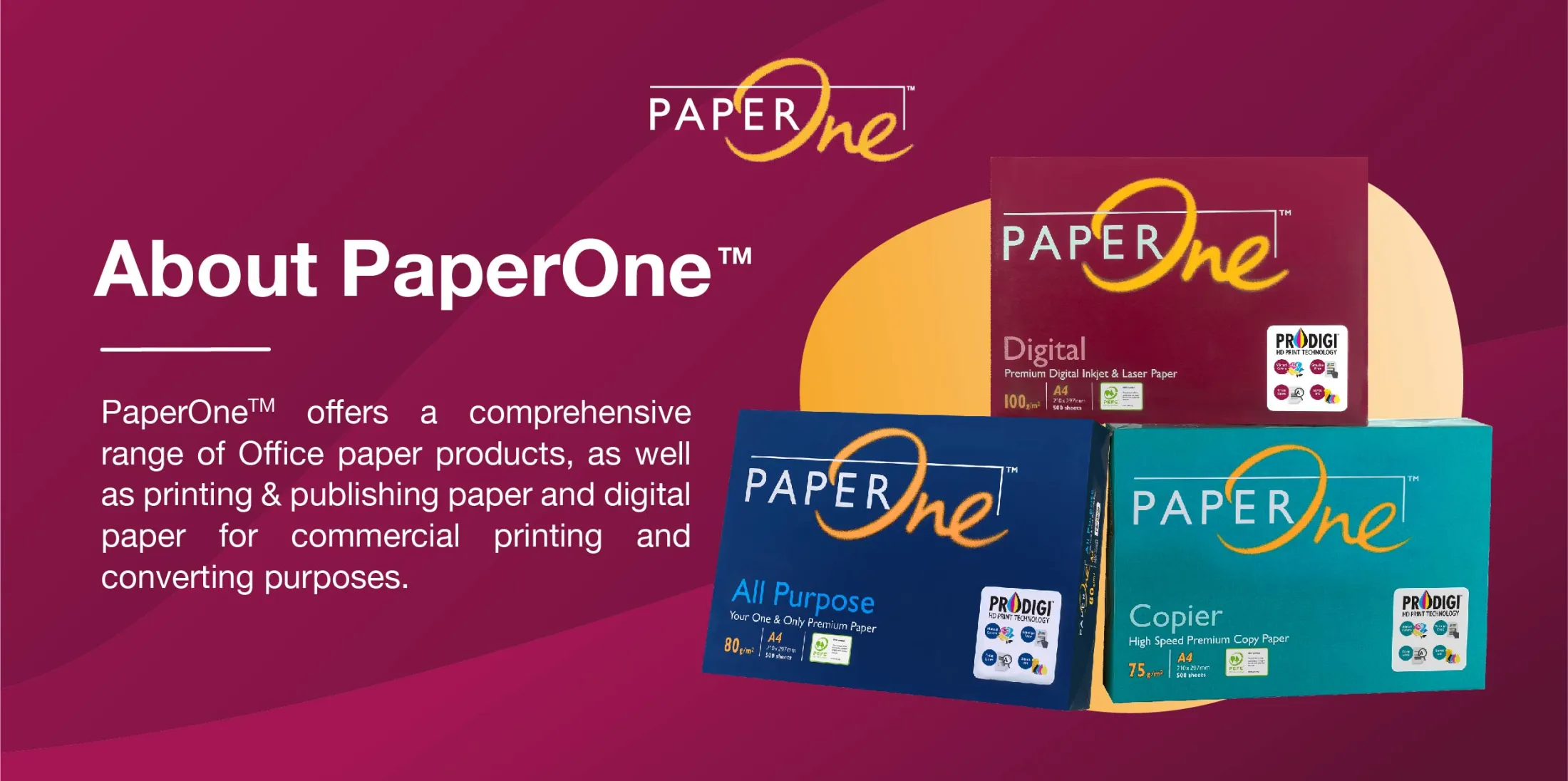 PaperOne A4 Digital Carbon Neutral 80gsm 2500 Sheets (5 Reams) | Shopee ...