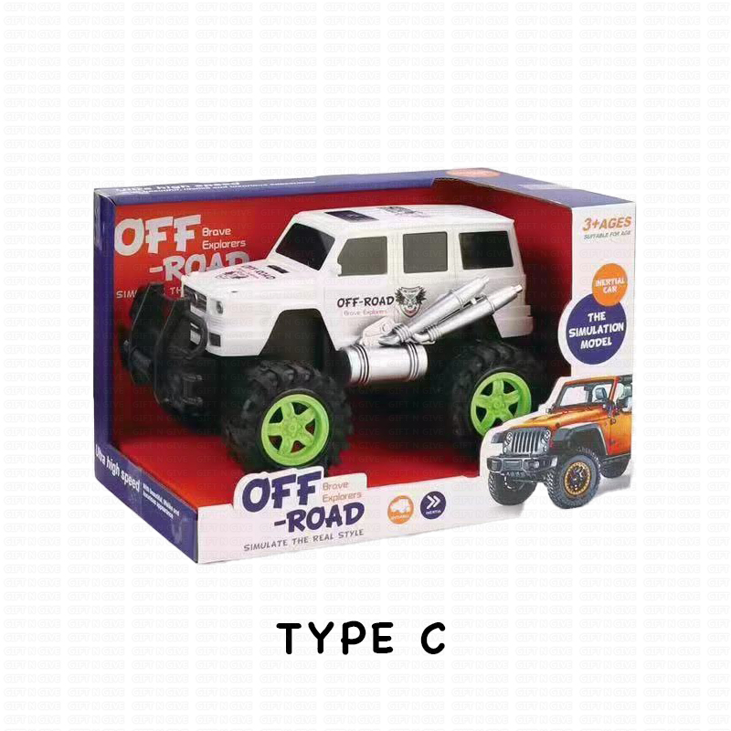 Off-Road SUV 4 Wheel Drive 4WD Off Road Vehicle Inertia Push Friction ...