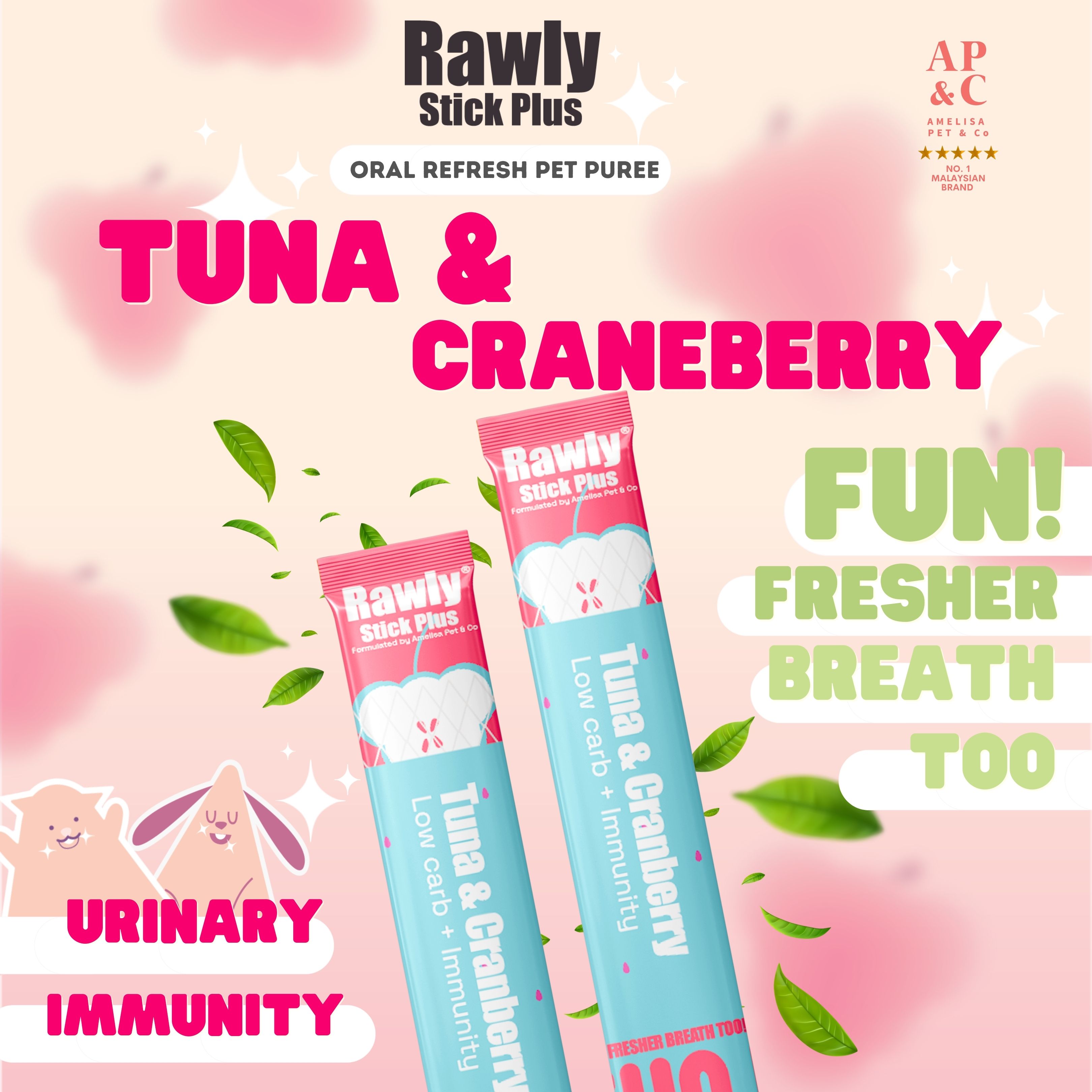 Amelisa Pet & Co. Rawly Stick Plus Put Puree Stick | Shopee Malaysia