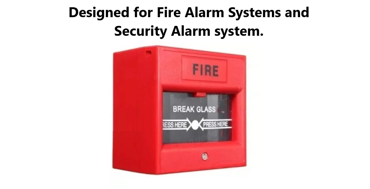 Emergency Break Glass Fire Red to Release EM Electromagnetic Magnet ...