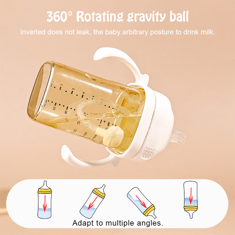 Baby Bottle Suction Drinking Straw Hegen Straw 360 Gravity Ball All ...