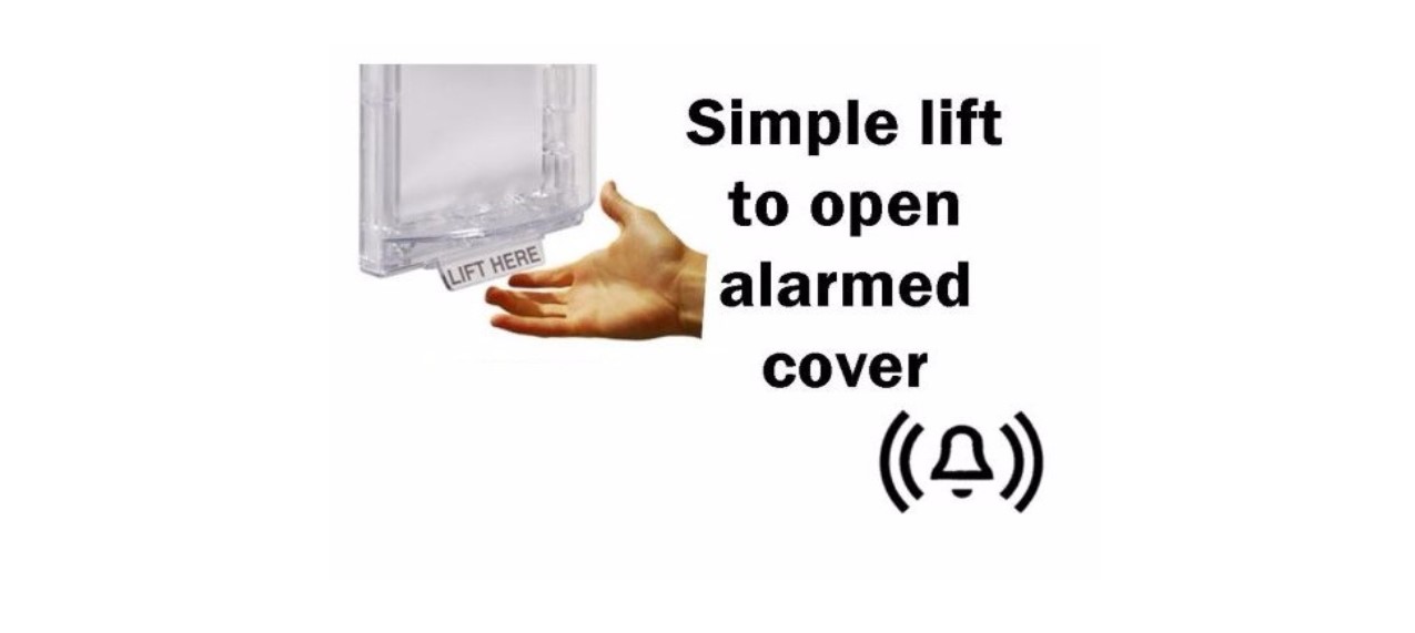 Emergency Break Glass Cover to Avoid Incident Break Glass Broken Door ...
