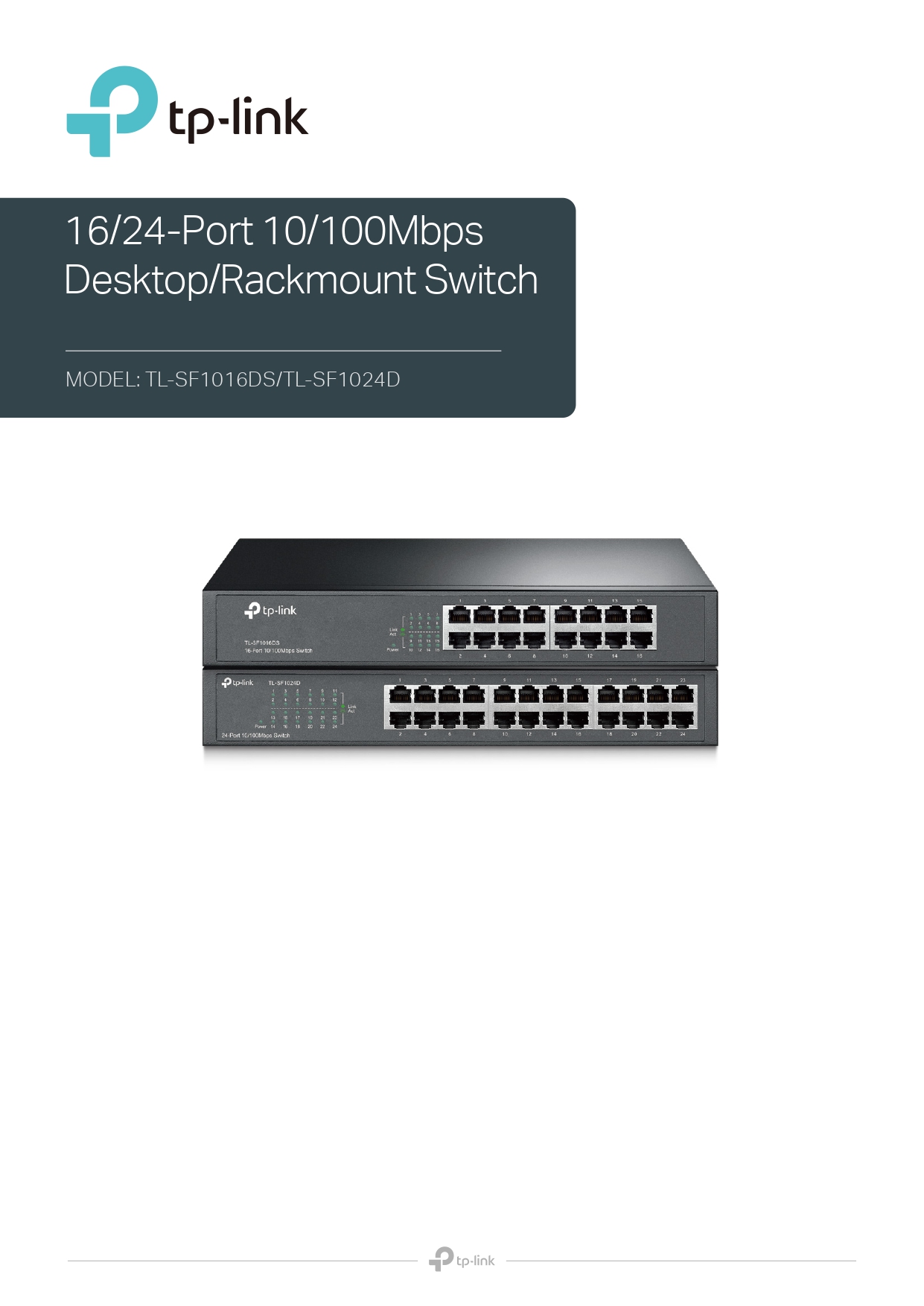 TP-LINK TL-SF1024D / TL-SF1024M 24 Port 10/100 DESKTOP SWITCH | Shopee ...