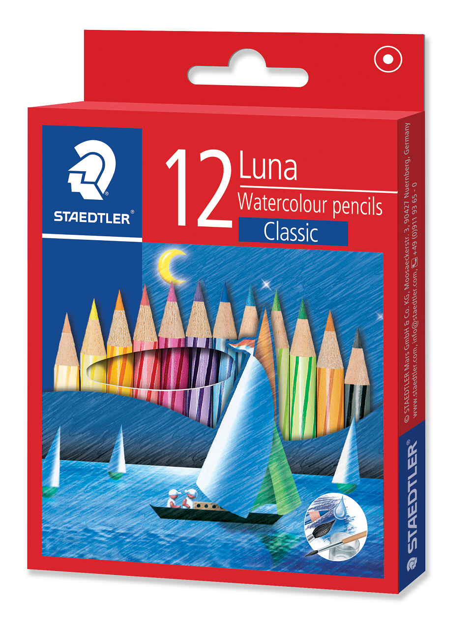 Staedtler Luna Premium Watercolour Pencils Set 12S/12L/24L/36L/48L (137 ...