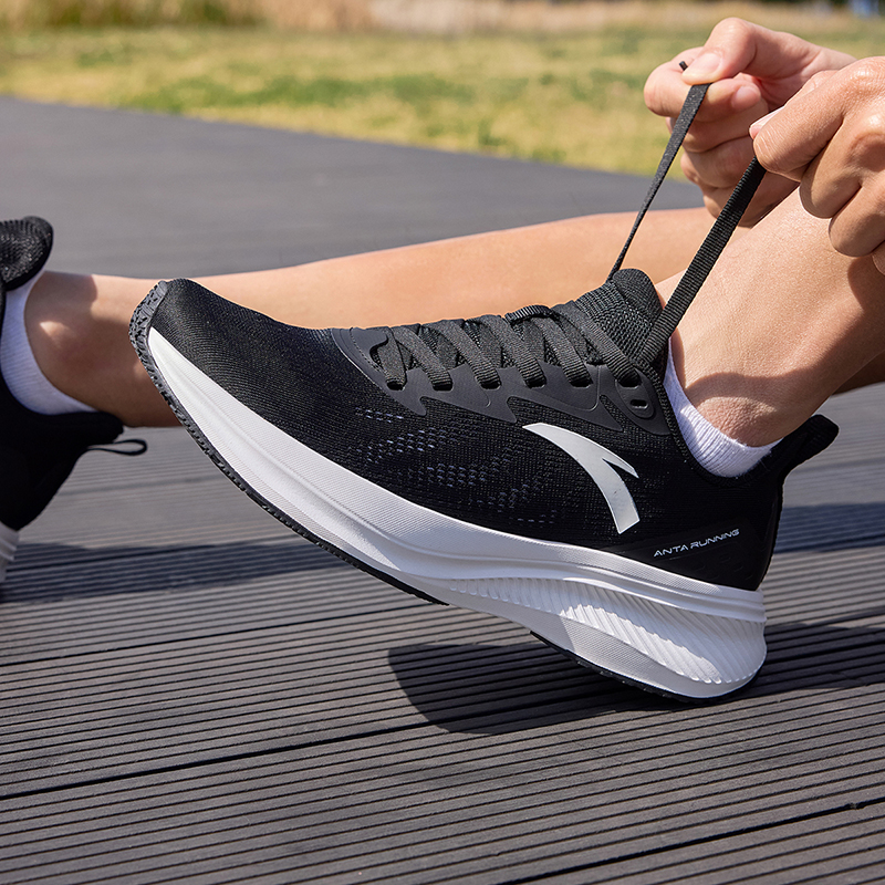 ANTA MEN Easy run Running Shoes 1124B5534-5- Black | Shopee Malaysia