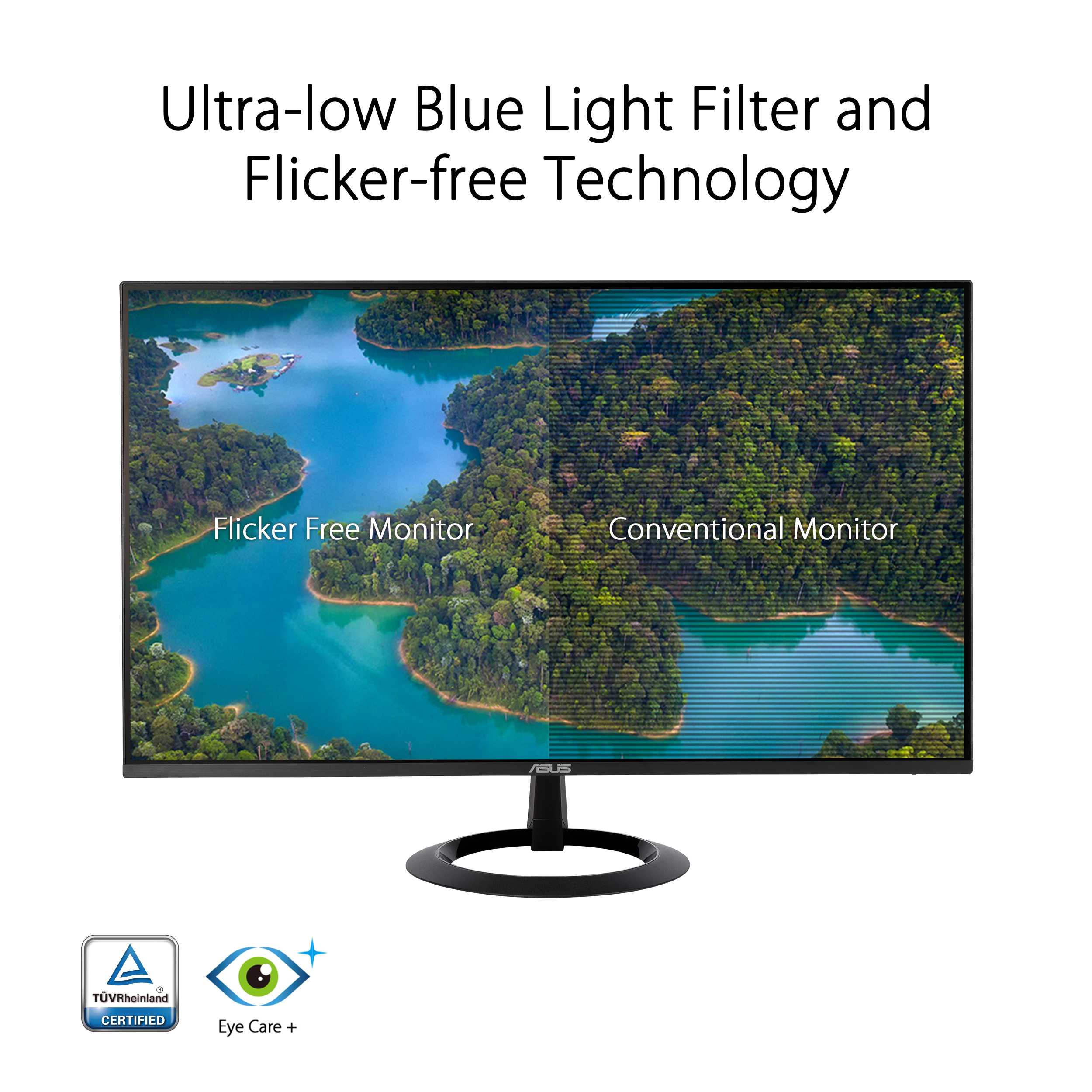 ASUS VZ24EHF Eye Care Ultra Slim Gaming Monitor – 24-inch, IPS, Full HD ...